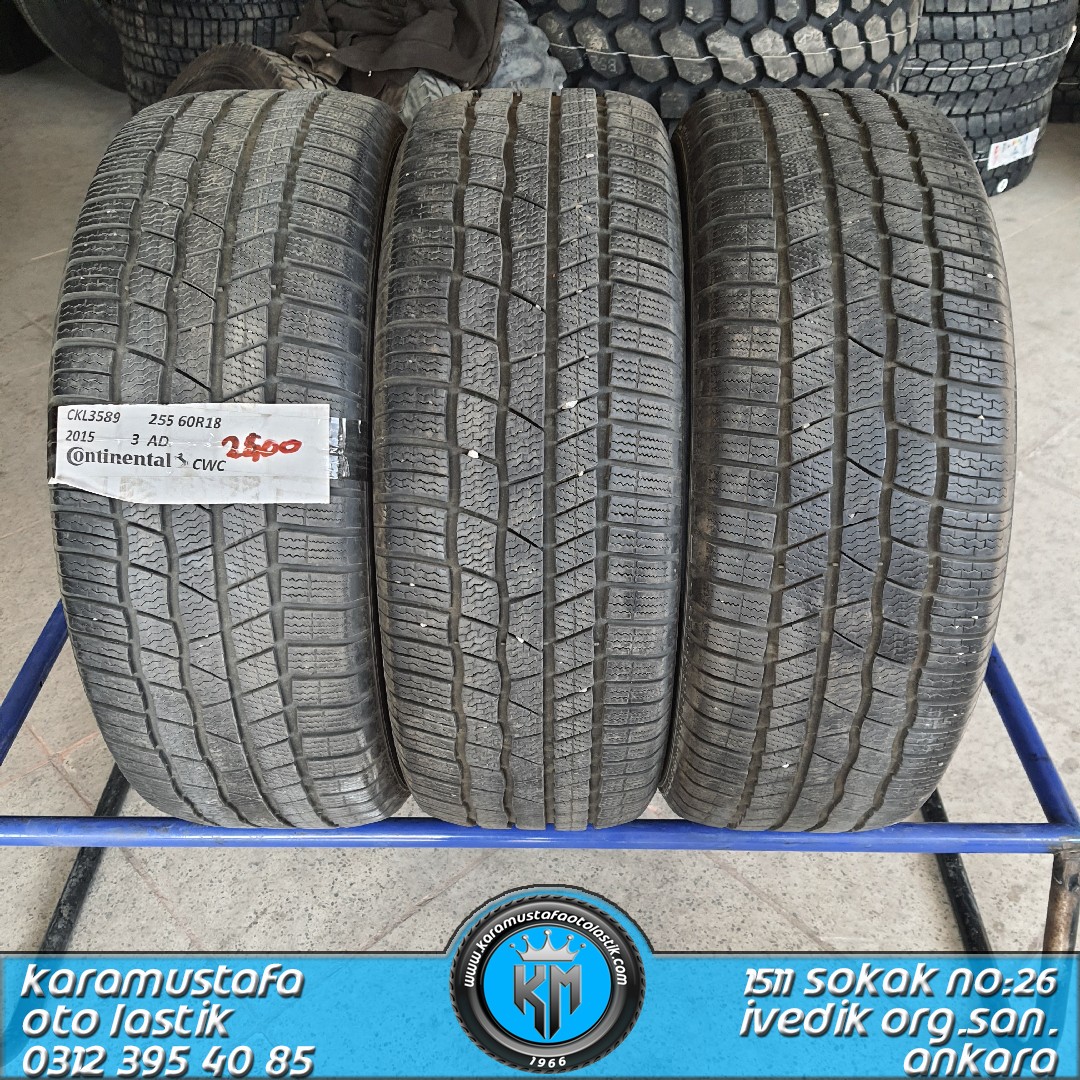 255 60 R 18 CONTINENTAL CWC * 2015 * 3 ADET * CKL3589 - CKL3589
