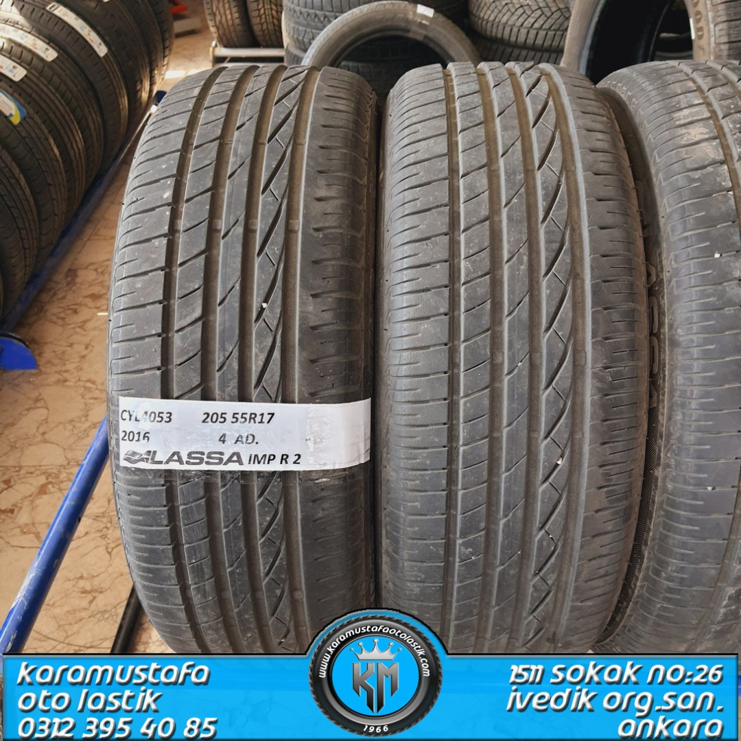205 55 R 17 LASSA IMPETUS EVO2 91W * 2016 * 4 ADET * CYL4053 - CYL*